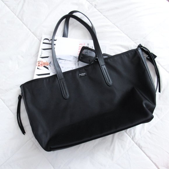 Botkier | Bags | Botkier New York Black Nylon Tote Bag Anthropologie ...